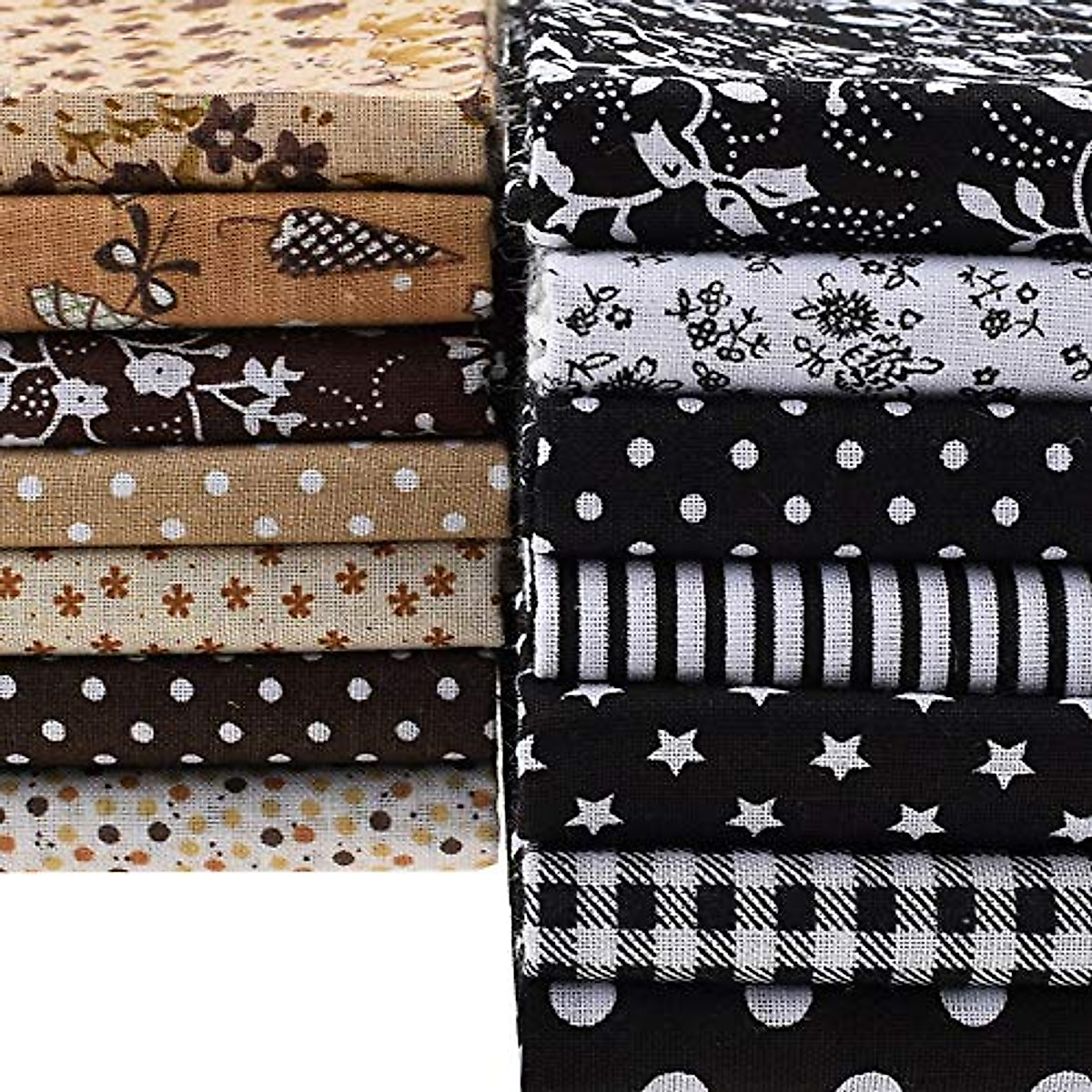 14pcs 19.6" x 19.6" Floral Printed top Cotton Fabric Bundle Squares Quilting Sewing Patchwork Cloths DIY Scrapbooking artcraft