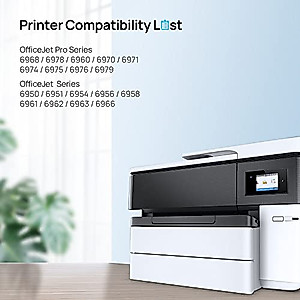 902XL Ink Cartridges Replacement for HP 902XL Ink Cartridges to use with OfficeJet Pro 6978 6960 6968 6958 6950 6970 6962 Printers (902XL Ink Cartridges Combo Pack, Black, Cyan, Magenta, Yellow)