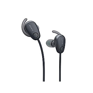 Sony SP600N Wireless Noise Canceling Sports In-Ear Headphones, Black (WI-SP600N/B)