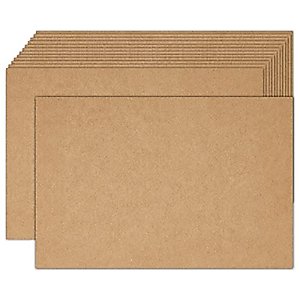 Brown Craft Cardstock 5x7 Blank Cards，Goefun 100 Pack 80lb Cover Card Stock for Invitations, Business, Greeting Cards, DIY Card Making