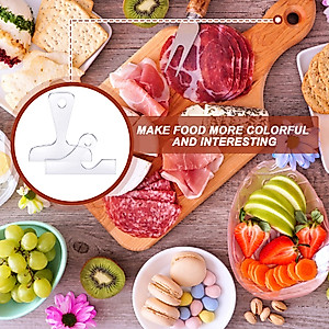 5 Pcs Acrylic Charcuterie Board Handle Template Clear Cutting Board Router Template Angled Curvy Triangle Woodworking Tracing Stencils Laser Cut Guide Tools (Lively Style)