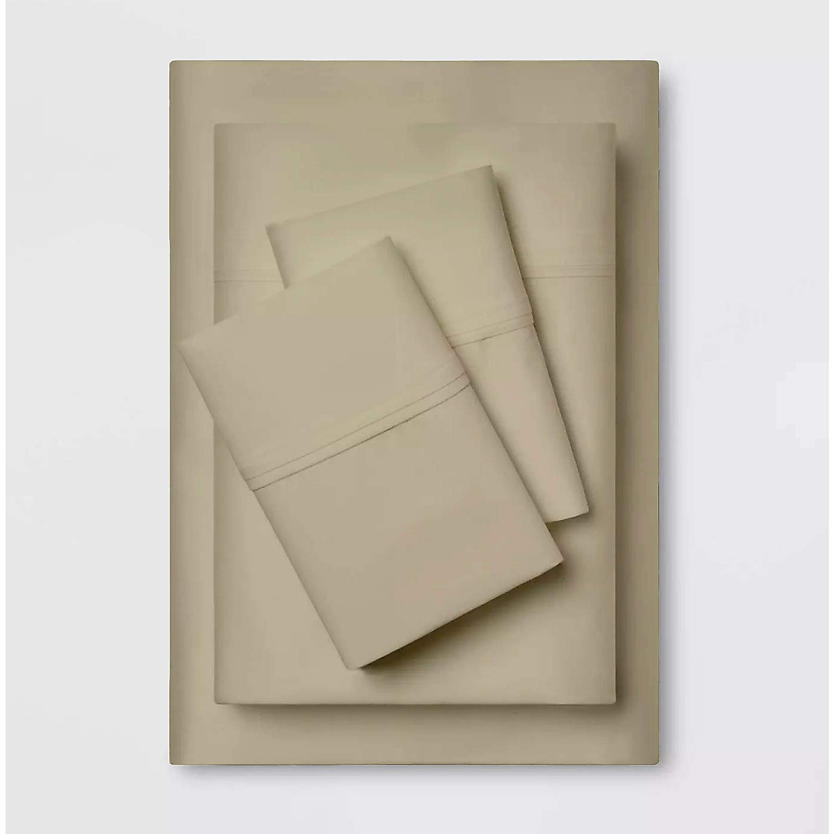 Mr Pandaa Extra Deep Bedsheet Set Fits 18 to 24 Inch Extra Thick Mattress, [4 Piece] Sheet Set, 800-Thread-Count 100% Egyptian Cotton- Sateen Weave Bed Sheets (Short-Queen, Taupe}