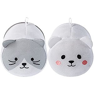 Cabilock Shoe Laundry Bag Sandwich Container 2pcs Mesh Laundry Bags Delicates Wash Bag Cartoon Cat Bra Wash Bags Travel Storage Organize Bag Clothing Washing Bags Sandwich Containers