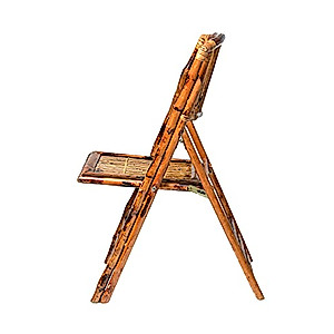 Commercial Seating Products Bamboo Folding Chairs, 4-Pack, Wood