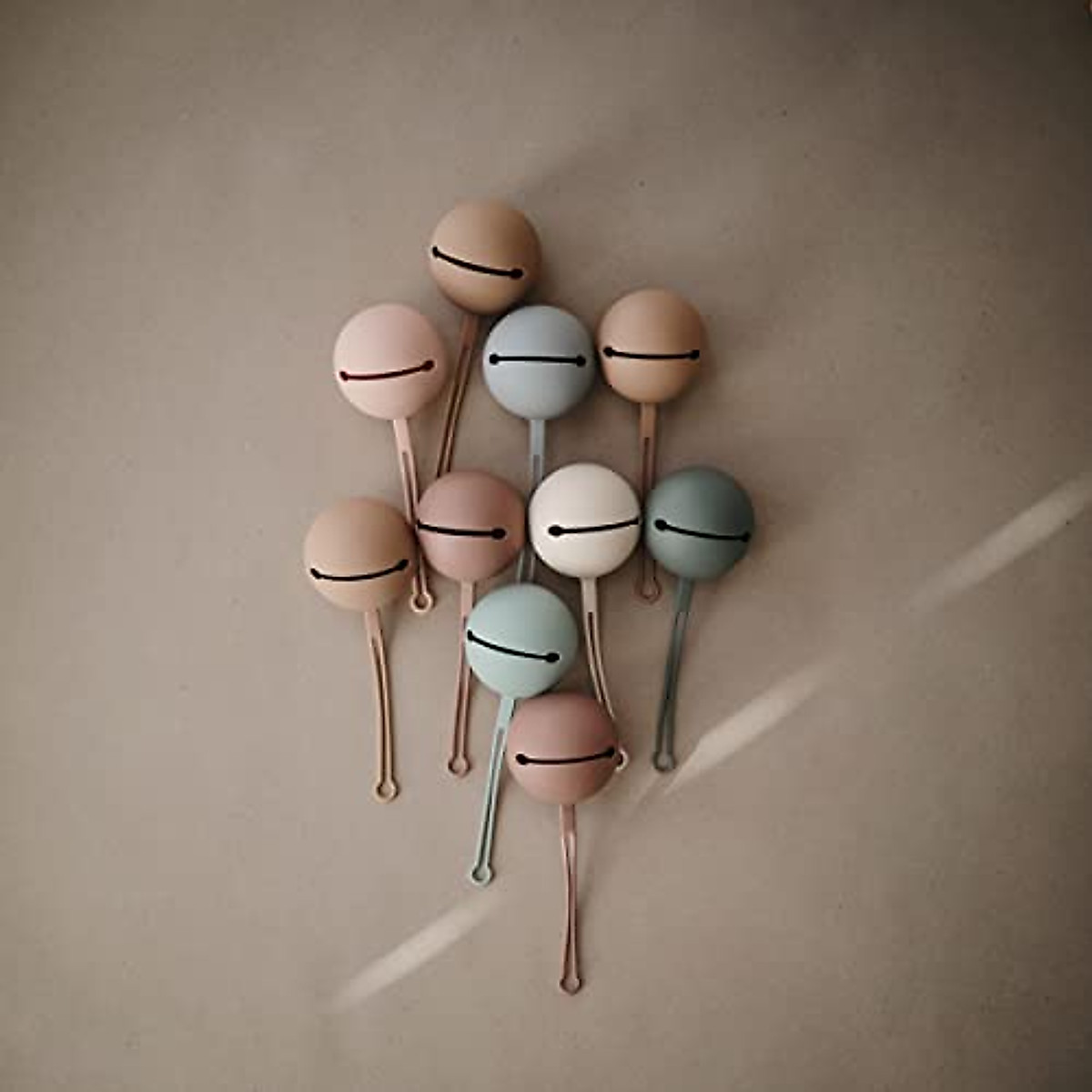 mushie Silicone Pacifier Holder Case (Shifting Sand