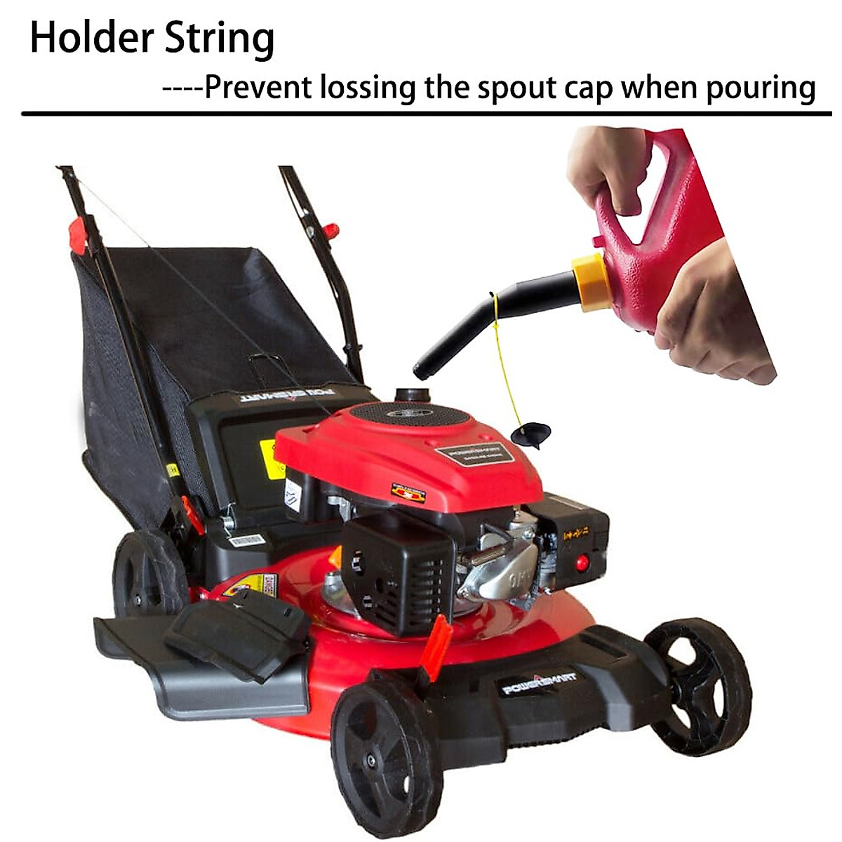 Gas Can Spout Replacement Universal Kit Leakproof Angle Nozzles Gasket Filter Screen Vent Cap Drill Bit for Old Style Gas Can Compatible with Midwest Blitz Gott Rubbermaind Essence Scepter (4black)