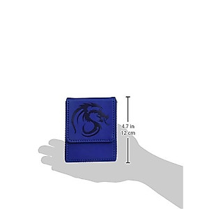 BCW Deck Case LX Leatherette | Holds 80 Sleeved Cards Blue 1-DCLX-BLU | (1-Unit)