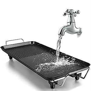 SLATIOM Non Stick Electric BBQ Grill Smokeless Barbecue Machine Adjustable Household Electric Grill Ovens Cooking Tools