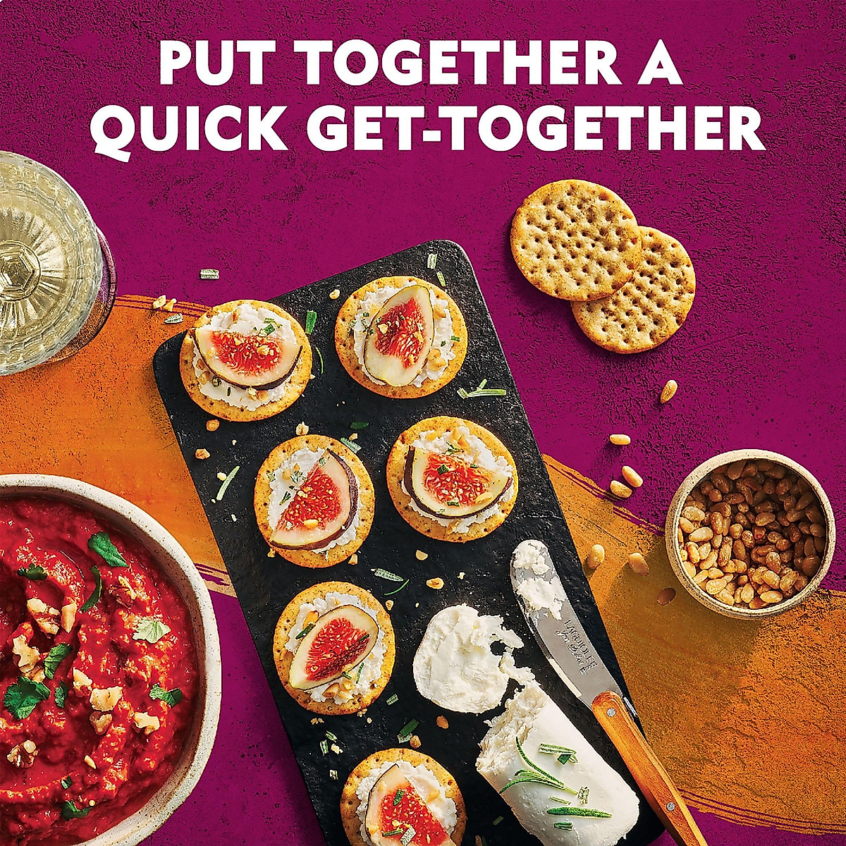 Toasteds Crackers, Party Snacks, Lunch Snacks, Harvest Wheat (6 Boxes)