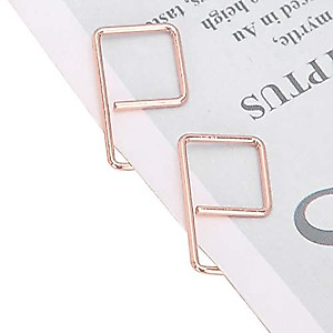 Paper Clip Wire Iron Office Clip Square Document Bookmark Marking Clip Stationary Supplie