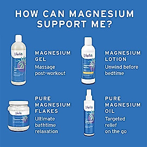 LIFE-FLO Magnesium Lotion w/Concentrated Magnesium Chloride | Calms & Rejuvenates Muscles & Mind | Vanilla Scent (8 oz, 2 pk)