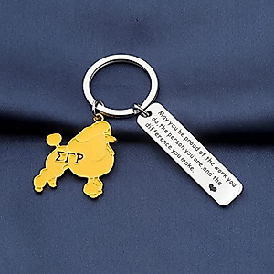 BAUNA Sorority Keychain SGRho Inspired Greek Sorority Jewelry (Sorority Keychain)