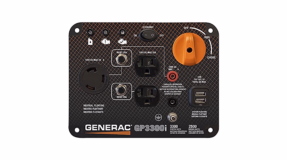 Generac GP3300i Portable Inverter Generator - Power & Portability
