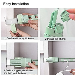 Zoofen 2-Pack Folding Clothes Drying Rack Plastic Portable Clothes Hanger Rack with 8 Holes for Travel/Hotel Apartment/Student Apartment(Green)