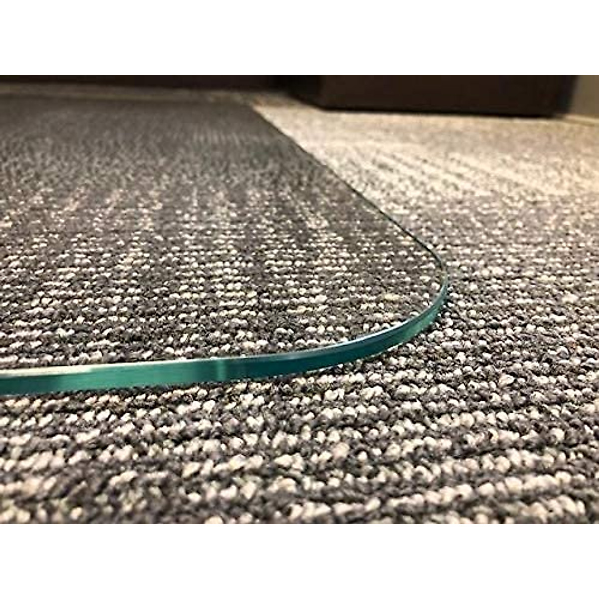 Premium Heavy Duty .25" Thick Tempered Glass Chair Mat, 36" x 46" Life Time Guarantee, Thickest Office Chair Mat for Carpet & Hardwood Floors, Protect Your Home or Office Floors - 1 Each