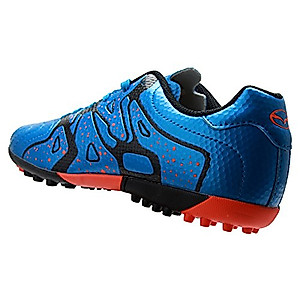 T&B Turf Cleats Shoes Soccer Kids' Soccer Football Shoes Turf Cleat Blue Black 75523-TL-36-4.5US