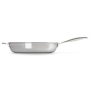 Le Creuset Tri-Ply Stainless Steel Nonstick 12.5" Deep Fry Pan with Helper Handle