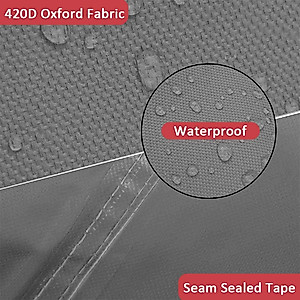 BFYCHYC 3 Seater Outdoor Patio Swing Cover A Frame Outdoor Swing Chair Cover Hammock Glider Cover Durable 420D Waterproof Dustproof Windproof UV Resistant All Weather Protector 87x67x49 Inch