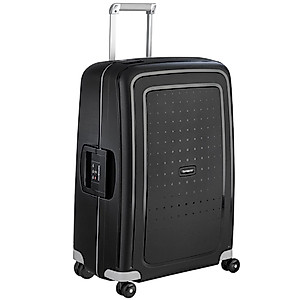 Samsonite 49308-1041 S'Cure 28 Inch Zipperless Spinner Luggage - Black Bundle w/Deco Gear Luggage Accessory Kit (10 Item)