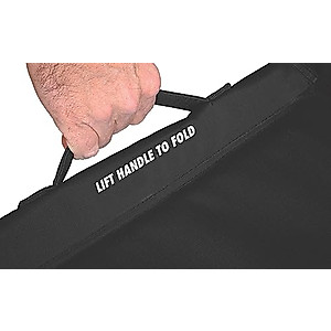 TAKTOP Outdoor Freestyle Rocker XL Folding Rocking Camping Chair with Carry Bag and Cup Holder for Patio, Garden, Lawn, Supports up to 300 lbs, Gray