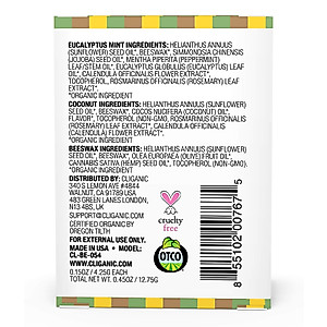 Cliganic USDA Organic Lip Balm Set - 3 Flavors - 100% Natural Moisturizer for Cracked & Dry Lips