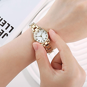IBSO Women Watches Ladies Quartz Wristwatches Waterproof Bracelet Watch Relogio Feminino (0015 Gold)