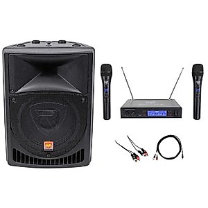Rockville Powered 8" Pro Karaoke Machine/System 4 ipad/iPhone/Android/Laptop/TV