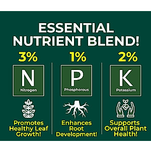 Premium Liquid Citrus Tree Plant Fertilizer - 3-1-2 Concentrate for Indoor Plants and Flowers by Gardenera | Organic Plant Food for Citrus Trees - 8oz