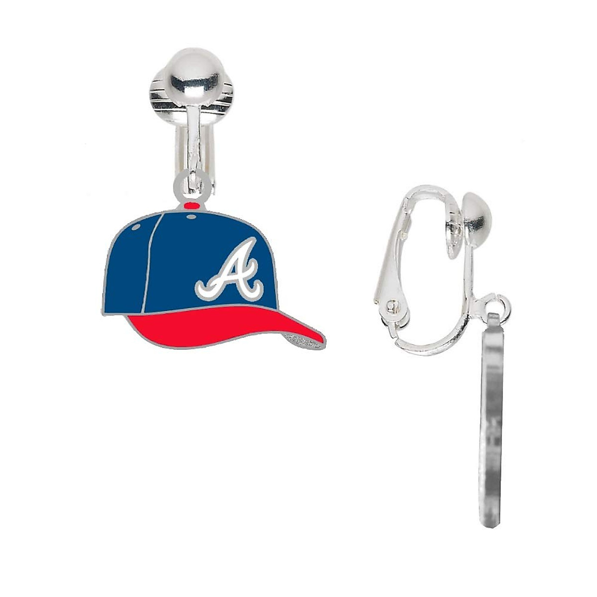 Braves Cap Earrings CLIP-ON
