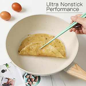 16PCS Pots and Pans Set Non Stick Cookware Set Nonstick with Cooking Set (white, 16pieces)