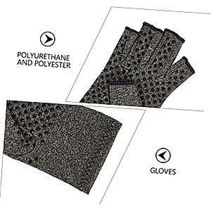 INOOMP 1 Pair Gloves Gym Gloves PC Accessories Sports Accessories Hand Gloves Hand Wrist Glove Rheumatoid Gloves Anti-Skid Joint Care Gloves Sports Accessory Portable Riding Gloves Grey
