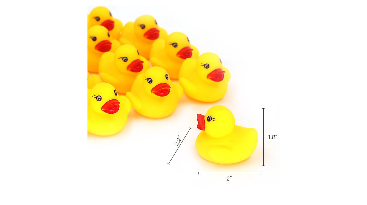 48 Rubber Duckies for Fun Bath Time Play