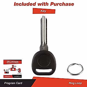KeylessOption Keyless Entry Remote Control Car Key Fob Replacement for 15252034 with Key