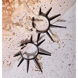 Sacina Gothic Punk Spike Earrings, Zinc Alloy Spike Earrings Pendant, Goth Jewelry Gift for Women, Men, Christmas Gift For Women, Men