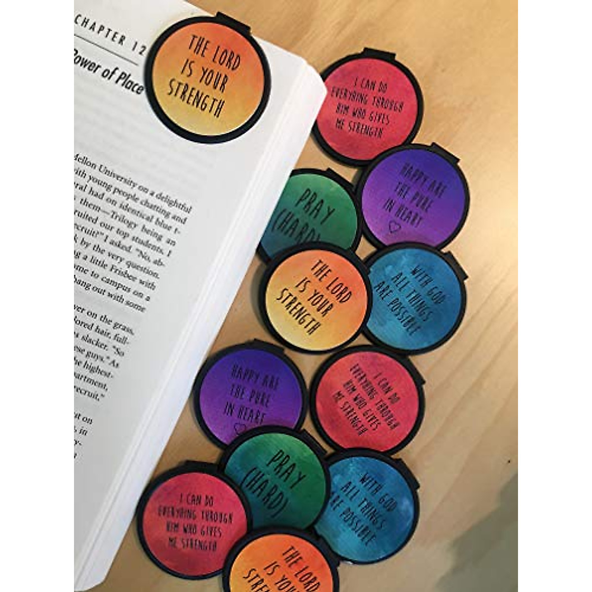 Inspirational Bookmarks for All Ages! (Set of 75) Christian Scripture Bulk Christian Quotes & PASSAGES Assorted Bookmarks Church Giveaways, VBS Rewards and Sunday School Gifts!