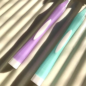 weizhang 50 Toothbrushes Affordable Bulk Pack for Travel, Hotel, Guest, ndividually Wrapped Purple and Blue