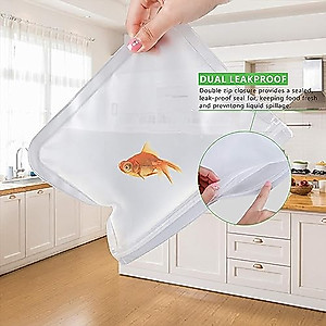 10 Pack silicone ziplock bags , reusable food storage bags,BPA-Free Freezer Bags (2 Reusable Gallon Bags + 6 Reusable Sandwich Bags + 2 Food Grade Snack Bags) Leakproof Reusable Lunch Bag for Salad Fruit