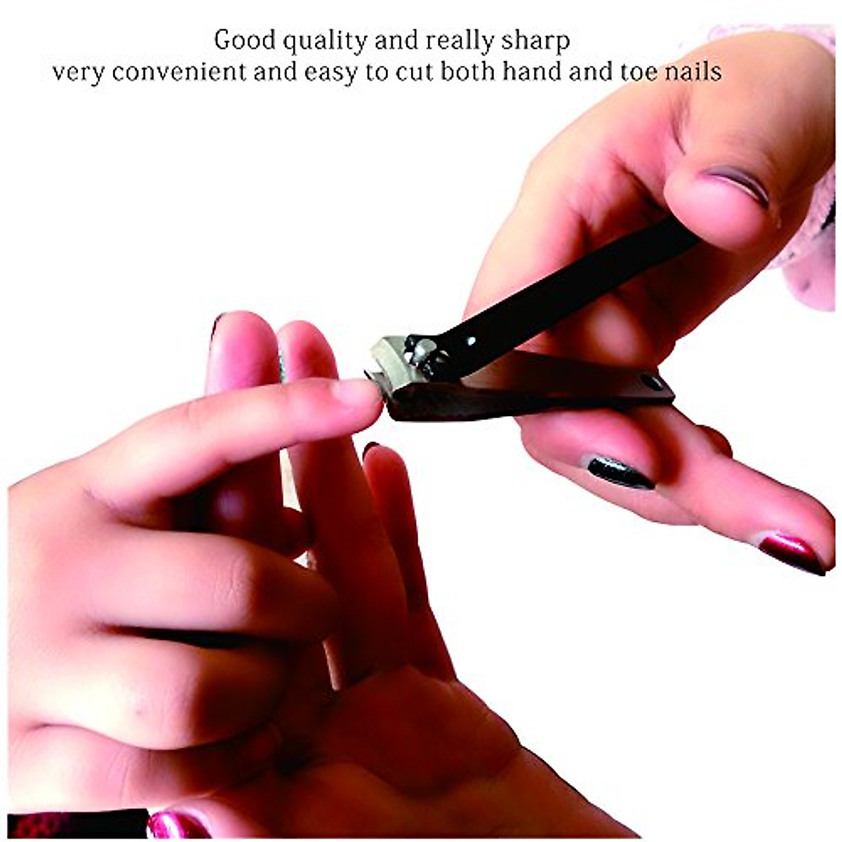 3Pcs Nail Clippers Set, Stainless Steel Fingernail and Toenail Clipper Cutters, Professional Nail Clippers Cutter for Men,Women,Kids. Slanted Tip Tweezers, Eyebrow Scissors, Nail Cutter