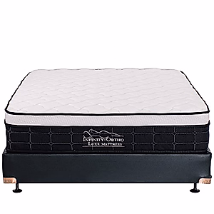 Novezza Home 12 Inch Hybrid Pillow-Top Mattress/Bed-in-a-Box/CertiPUR-US Certified Foam, King (NOVHM-P) White