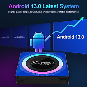 Android 13.0 TV Box, X88 PRO 13 Android Box with 4GB RAM 32GB ROM RK3528 Quad-Core Support WiFi6 2.4Ghz/5.0Ghz 8K HD BT 5.0 H.265 Decoding Smart TV Box