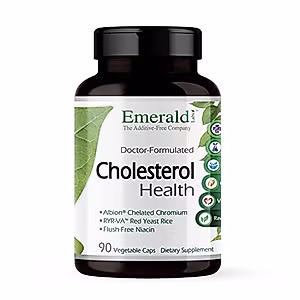 Emerald Labs Cholesterol Health - Featuring CoQ10, Flush-Free Niacin, RYR-VA, and Garlic for Heart and Circulatory Support - 90 Vegetable Capsules