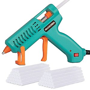 RHAEGON 60W Mini Hot Glue Gun for Crafting and Repairs, Drip-free and Leakage-proof Patent Designs Small Glue Gun Kit with 50pcs Glue Sticks(7mmx130mm)