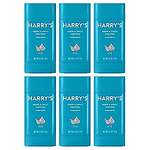 Harry's Extra-Strength Antiperspirant - Odor & Enhanced Sweat Control Antiperspirant for Men - Fig (6 Count)