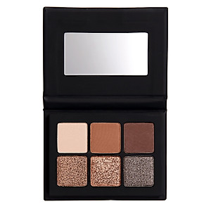 LORAC Mini PRO Matte & Glitter Eyeshadow Palette, Frosted Sequoia | Luxuary Makeup Pallete | Metallic Colors | Cruelty Free, Gluten Free, Vegan