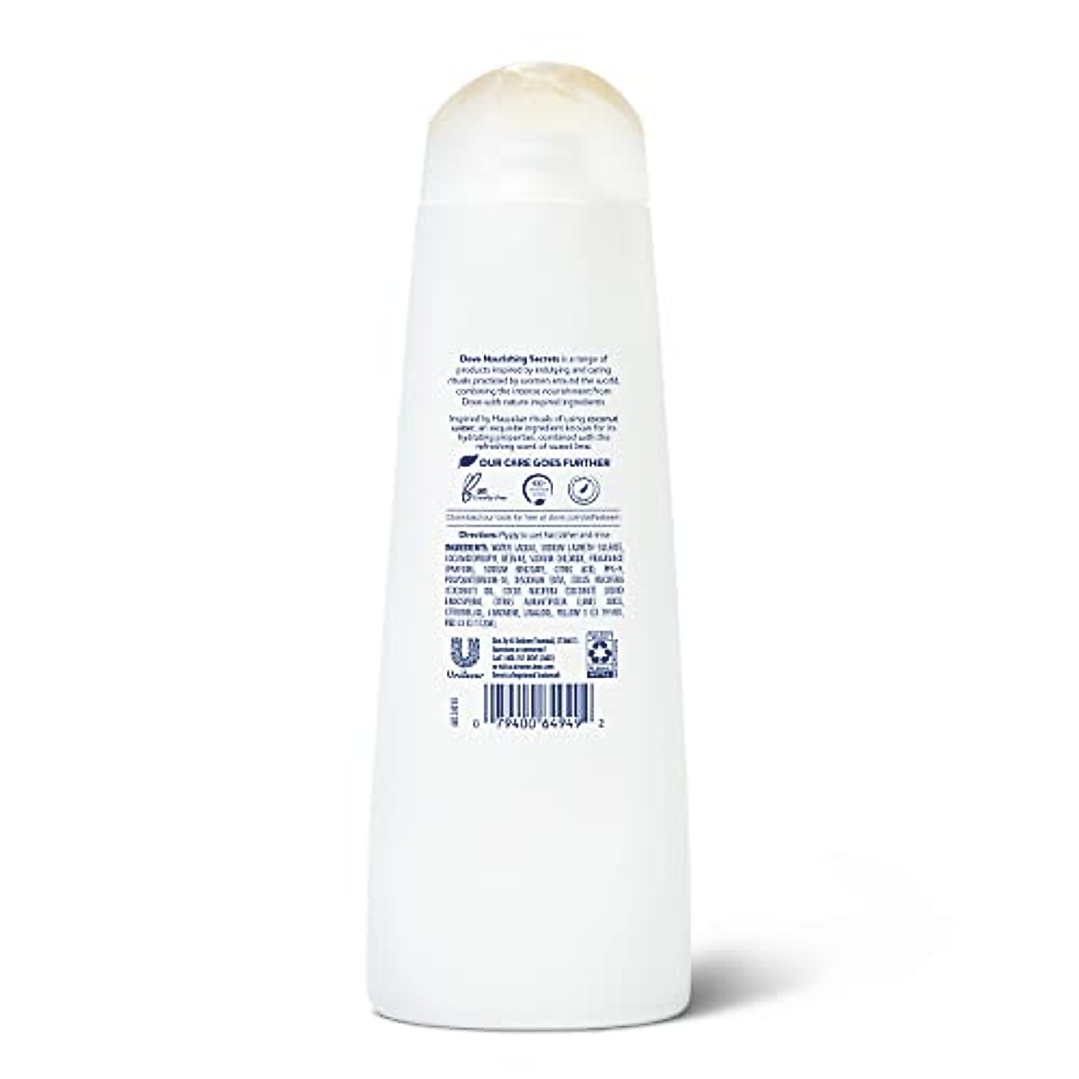 Dove Nourishing Secrets Hydrating Shampoo Coconut and Hydration 6 Count for Daily Use Dry Hair Shampoo With Refreshing Lime Scent 12 oz