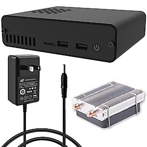 GeeekPi DeskPi Pro V2 2.5'' SATA HDD/SSD NAS Storage Kit for Raspberry Pi 4, Set-Top Box with ICE Tower Cooler & Power Supply for Raspberry Pi 4 Model B (NOT Include Raspberry Pi Board)