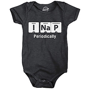 Creeper I Nap Periodically Baby T Shirt Shower Gift Funny Clothing for Newborn Funny Baby Onesies Funny Science Onesie Novelty Onesie Black Newborn