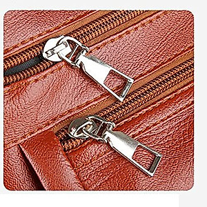 HPWRIU Mens Shoulder Bags Casual Leather Fashion And Retro Versatile Leather Bag Handbags for Women Shoulder Bags