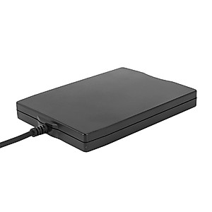 Ticarus USB Floppy Drive 3.5inch USB External Floppy Disk Drive Portable 1.44 MB FDD USB Drive Plug and Play for PC Windows98SE Windows XP Vista Black