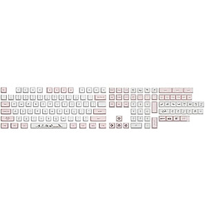 EPOMAKER Kitty 138 Keys XDA Profile PBT Dye Sublimation Keycaps Set for Mechanical Gaming Keyboard, Compatible with Cherry Gateron Kailh Otemu MX Structure